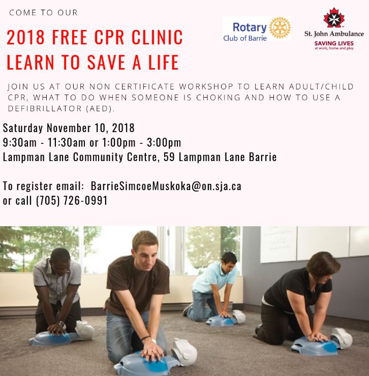 Learn to Save a life- Free CPR clinic | 93.1 Fresh Radio