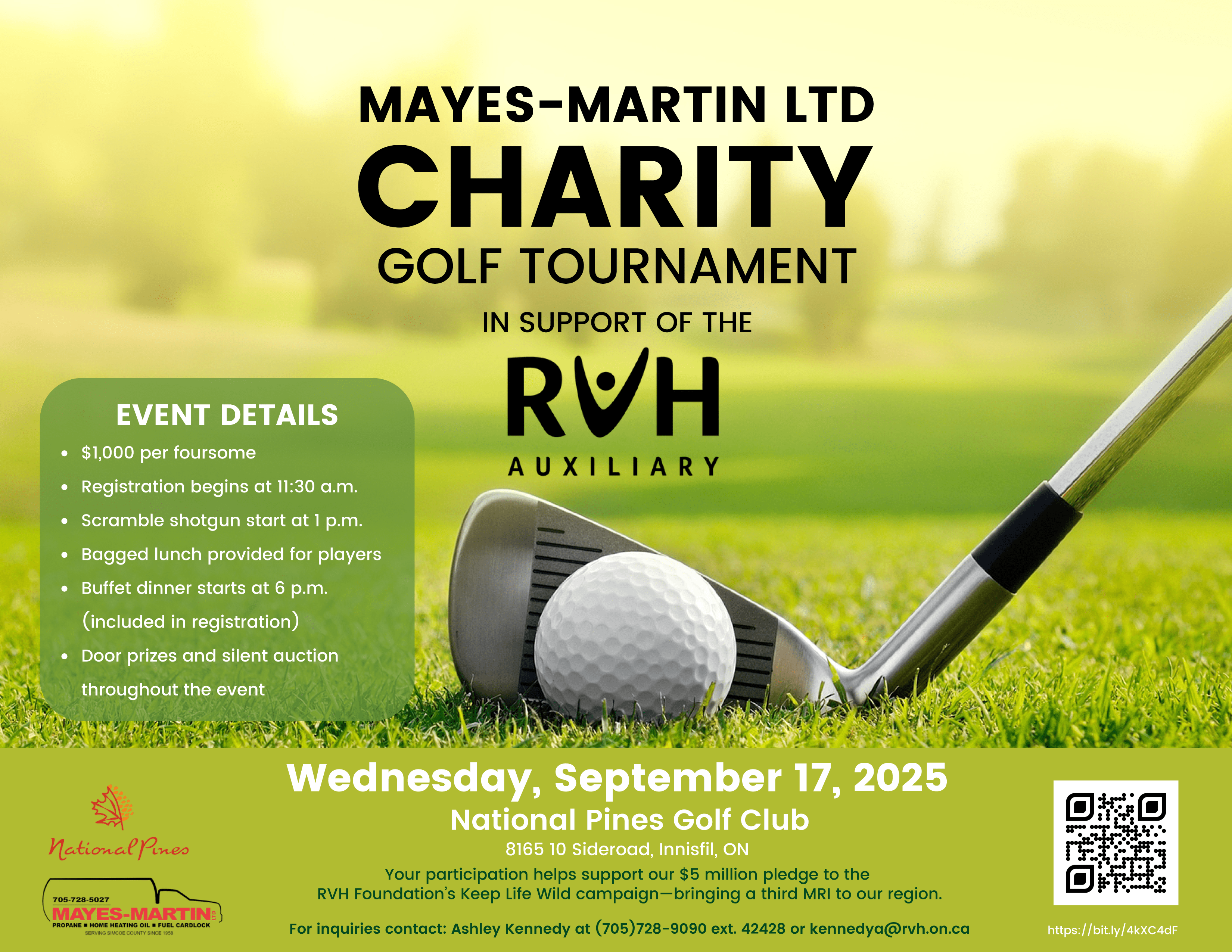 Mayes-Martin LTD. Charity Golf Tournament in support of RVH Auxiliary | 93.1 Fresh Radio